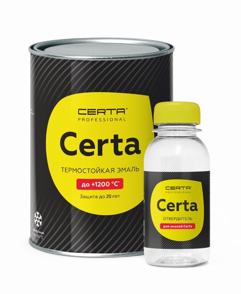 Термостойкая краска с отвердителем CERTA 2K: преимущества